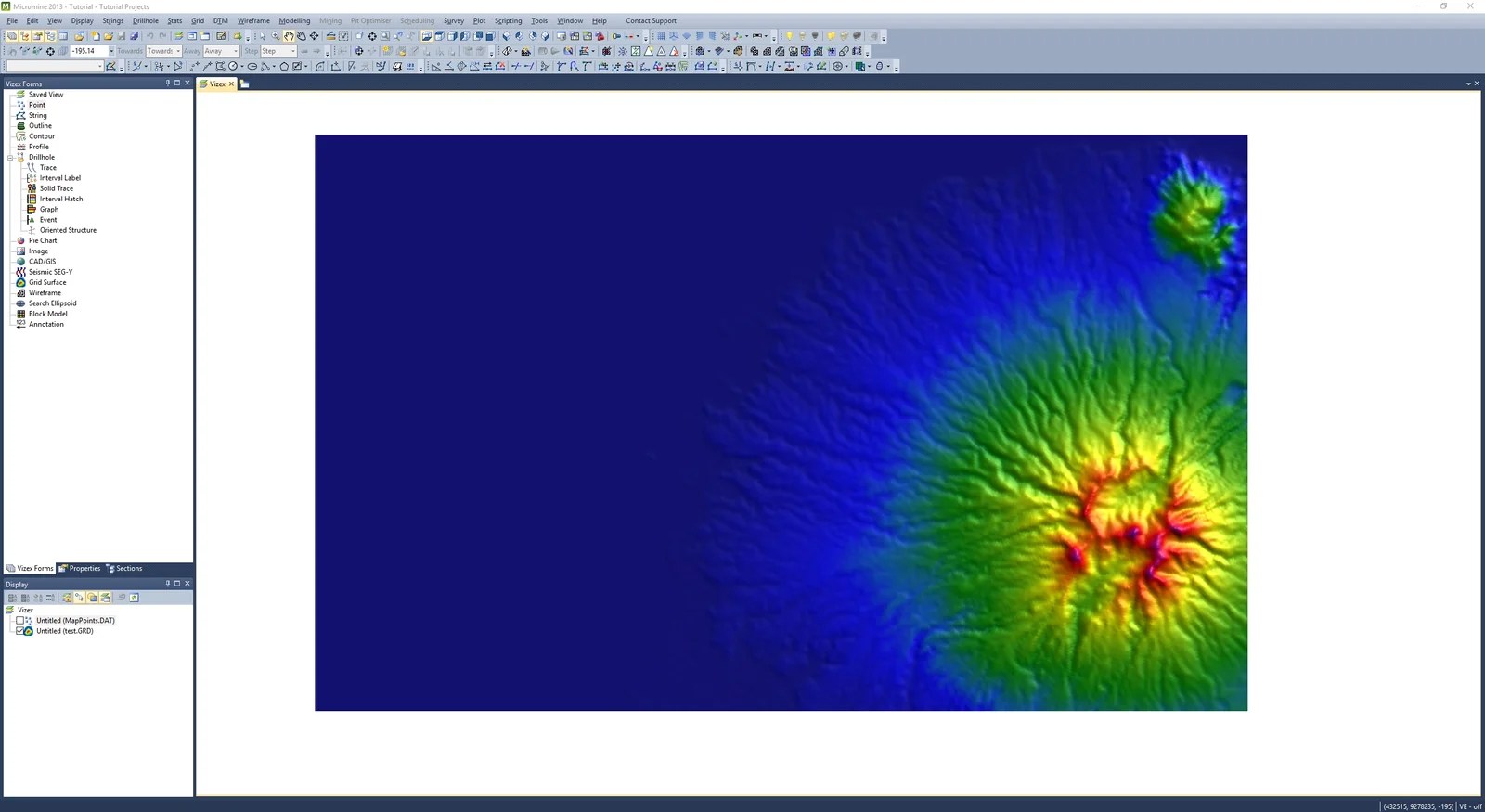 surface grid micromine - GIS Tutorial