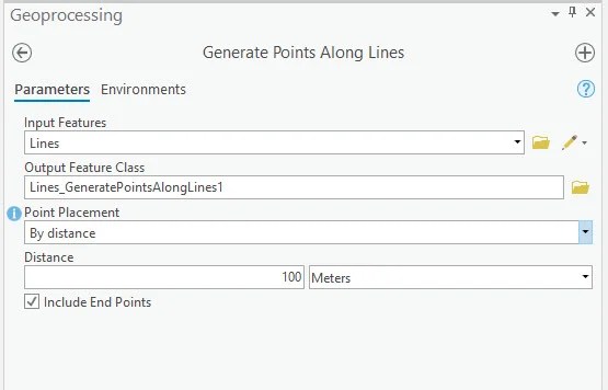 create-points-along-line-tool - GIS Tutorial