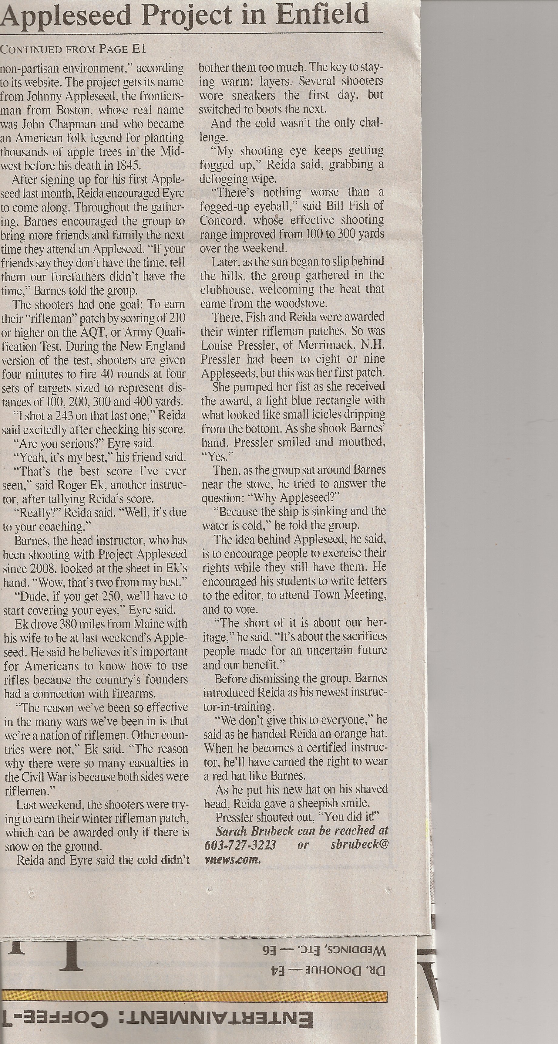 Appleseed Rifle Shoot Instills Responsibility & Self-Reliance | Free Keene