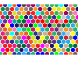 Colorful Hex Grid Pattern 2 Free Svg