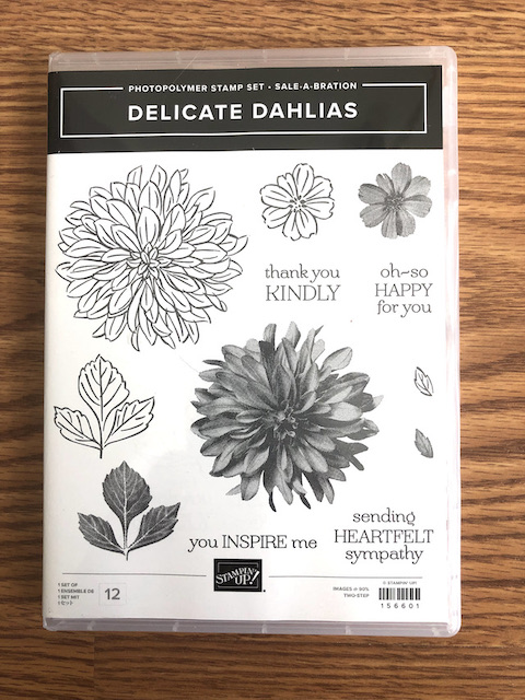 Delicate Dahlias Stamp Set - Frenchie Stamps