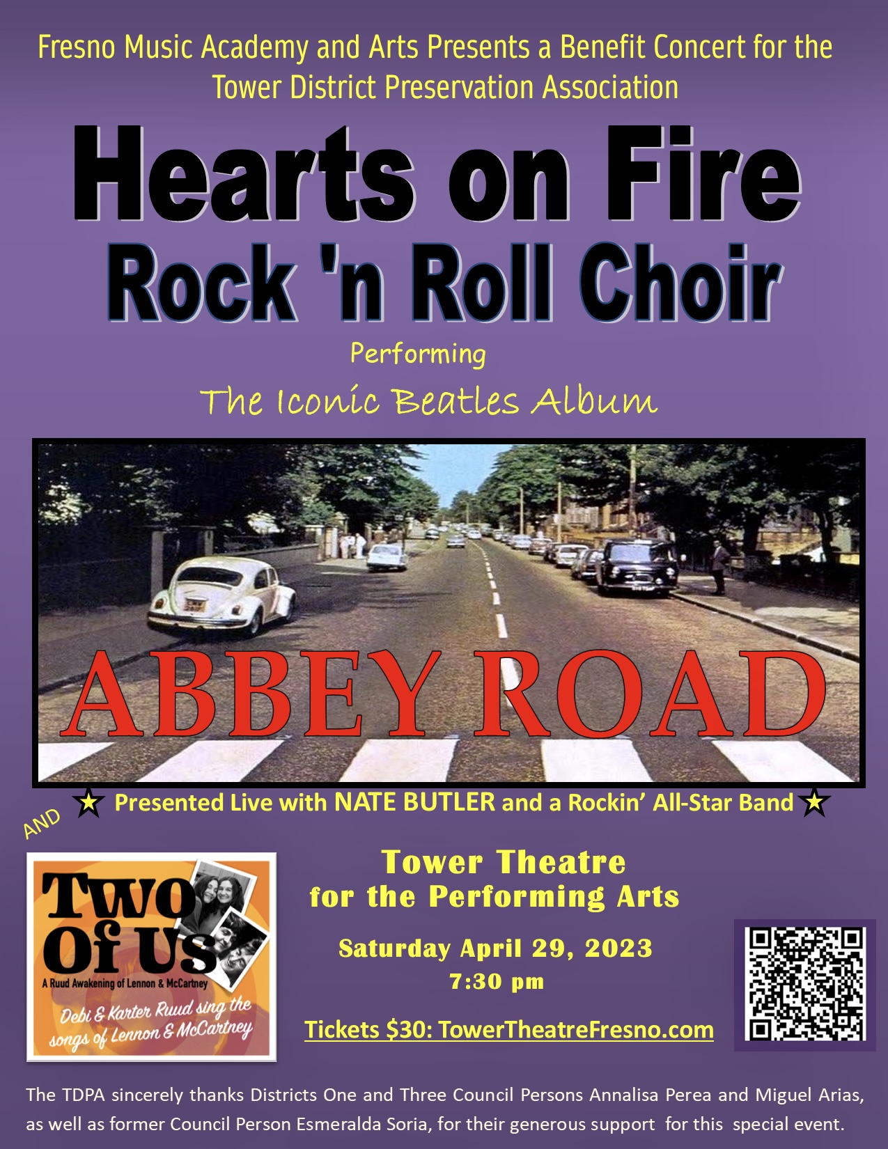 Hearts on Fire: The Central Valley's Only Rock 'n Roll Choir - Fresno Flyer