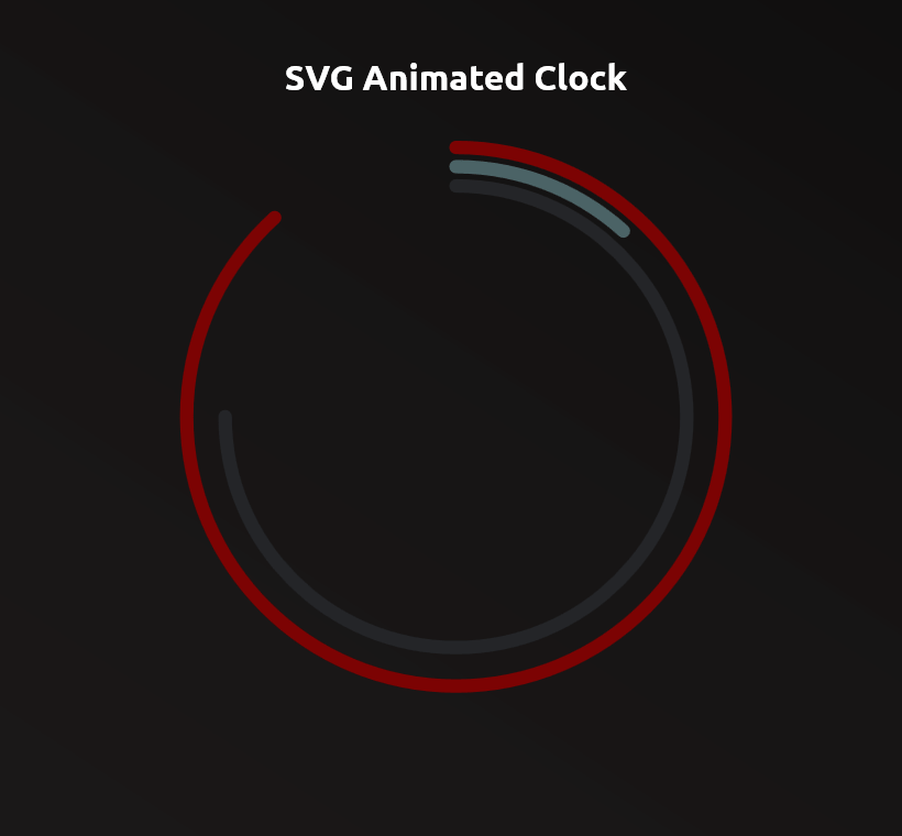 SVG Animated Clock - - Fribly