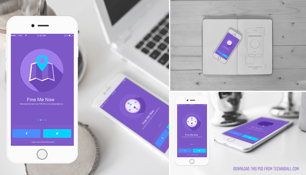 iOS App Showcase Mockup - - Fribly