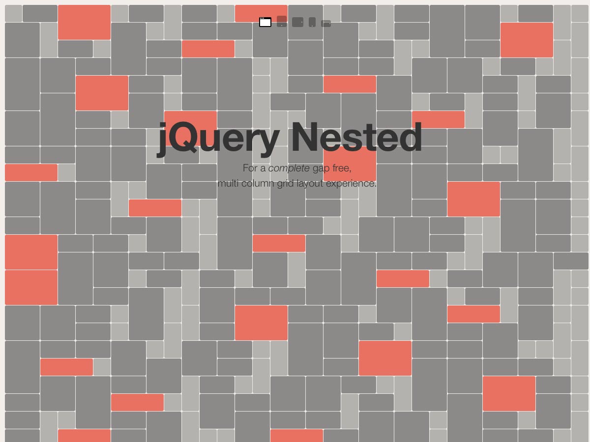 jQuery Nested - Gap Free Grid Layouts - - Fribly