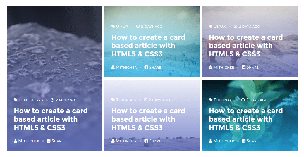 Card Article UI - - Fribly
