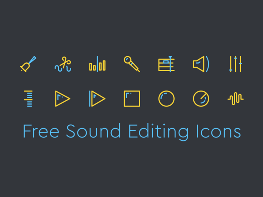Sound Editing Icons - Icons - Fribly