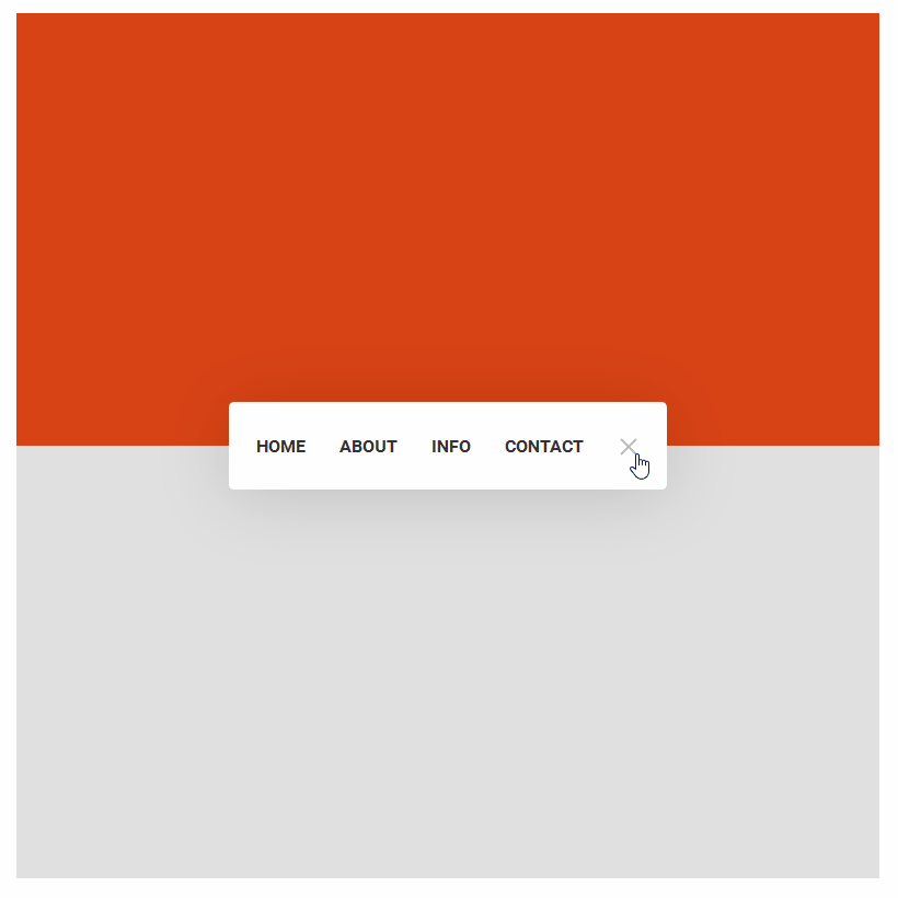 Closing Menu with Nice Animation - Coding - Fribly
