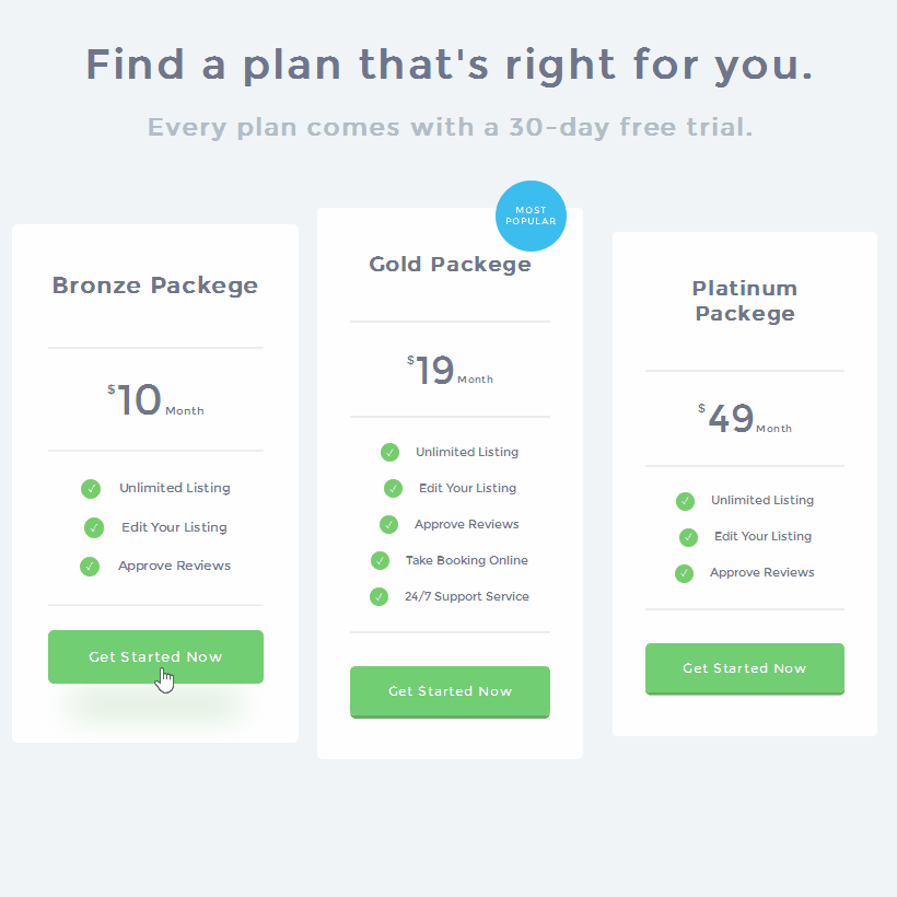 Adaptive Pricing Table - Coding - Fribly