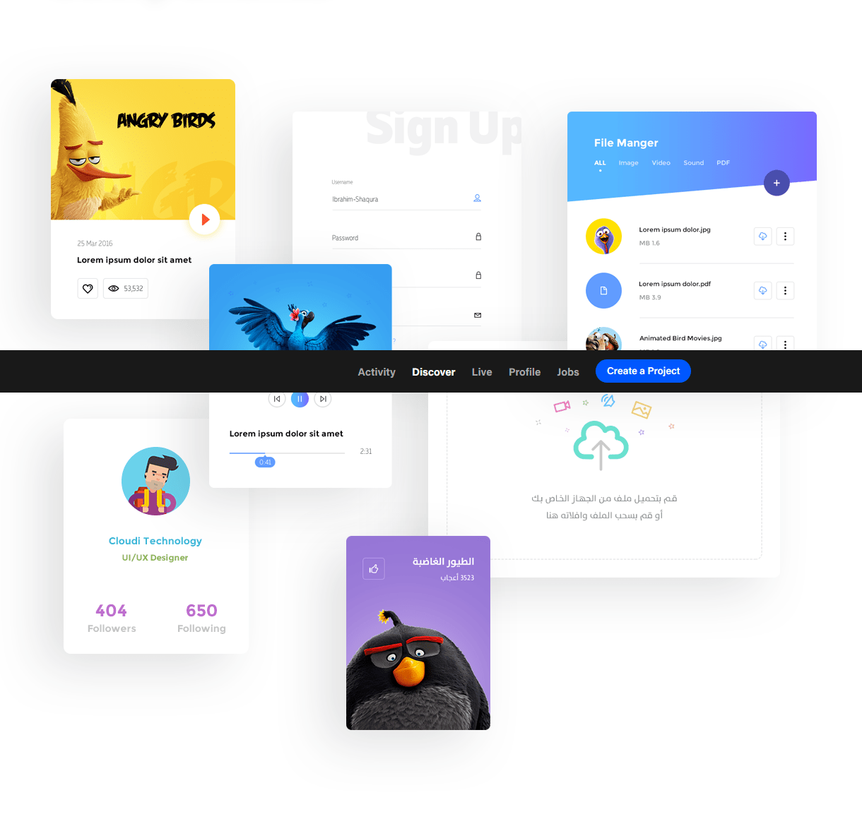 Magic Free UI Kit - - Fribly