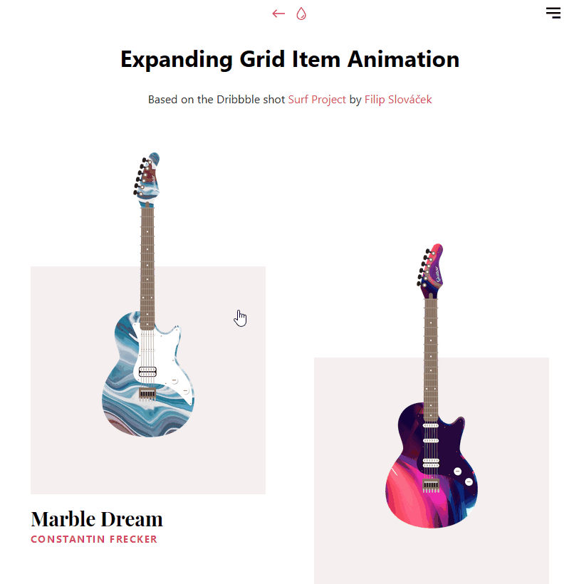 Expanding Grid Item Animation - Coding - Fribly