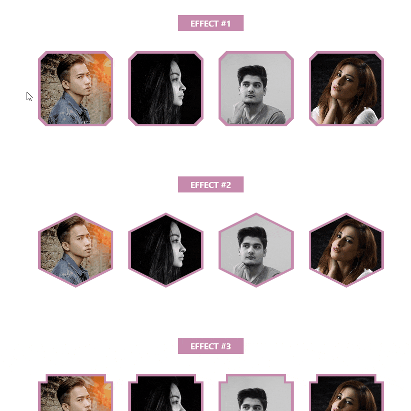 CSS Clip-Path Masks Effects - Coding - Fribly