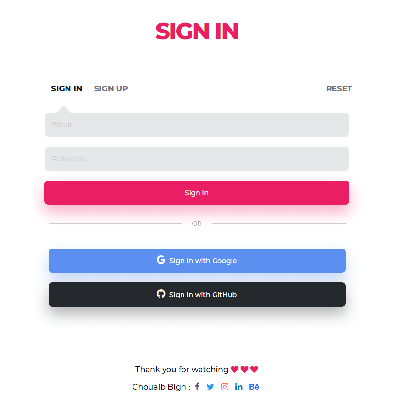 Nice Login Screen - Sign In/Sign Up Froms - Coding - Fribly