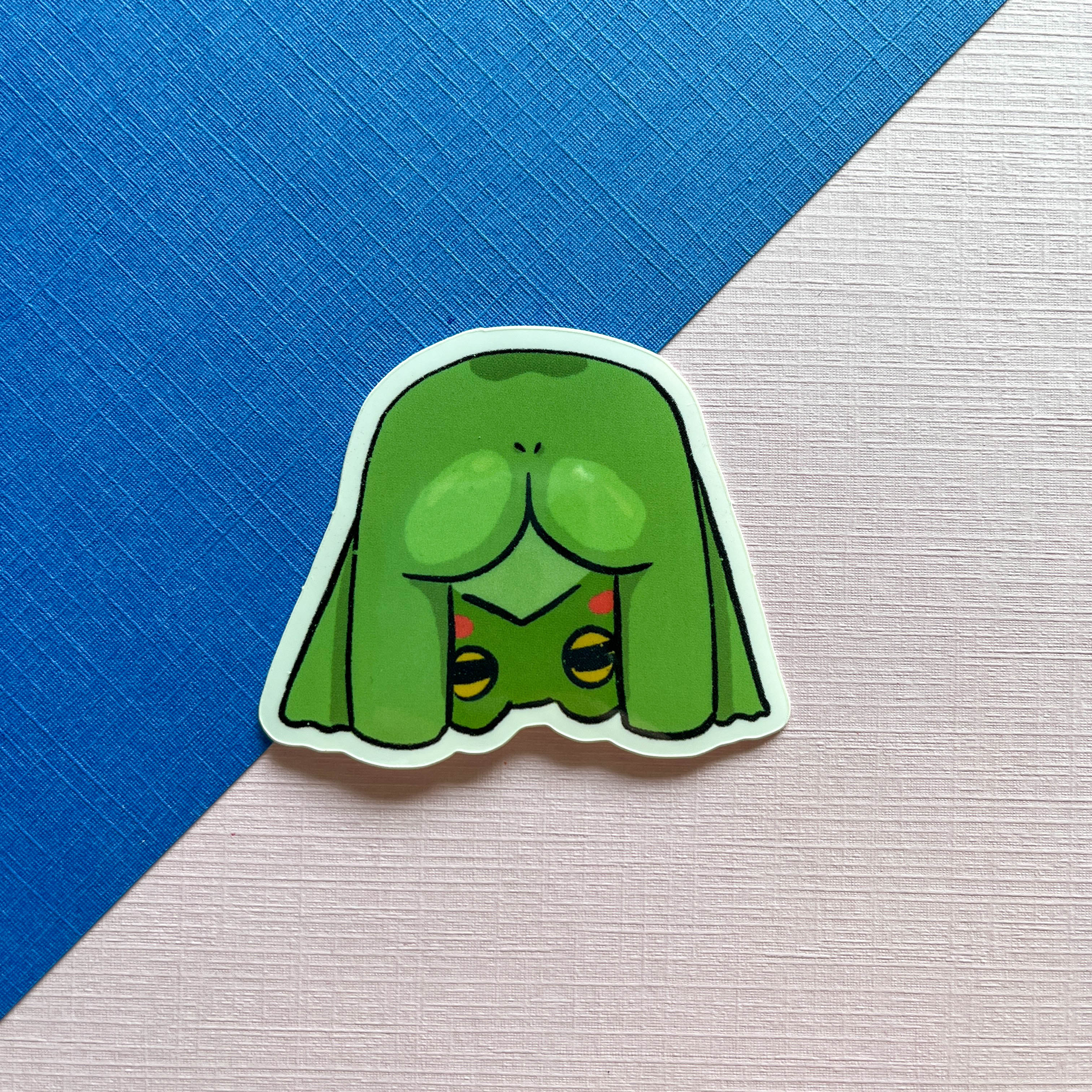 Peekaboo Frog Butt Sticker Frogblobs