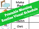 Printable Morning Routine Visual Schedule From Abcs To Acts