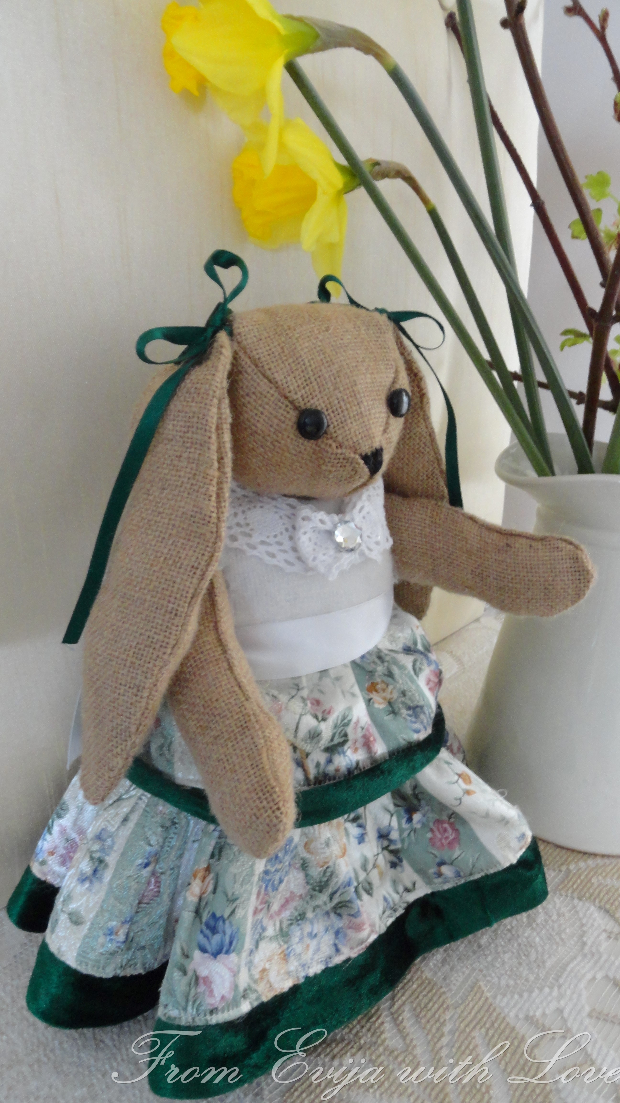 Meet Penny - My Burlap Bunny - From Evija with Love