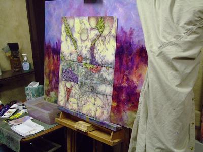 Artist Profile: Gene Barber, abstract artist | 2nd April Art Studio News