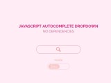 Javascript Autocomplete Dropdown Without Jquery Frontendscript