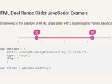 Javascript Dual Range Slider Without Jquery Frontendscript