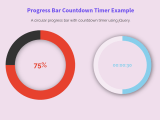 Jquery Progress Bar Countdown Timer Frontendscript