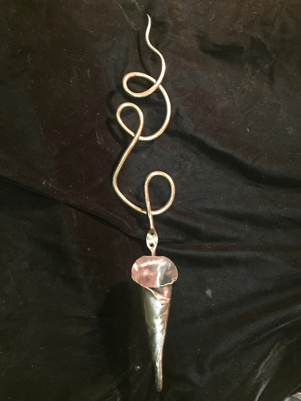 Calla Lily Wall Sconce Candle Holder Front Step Forge