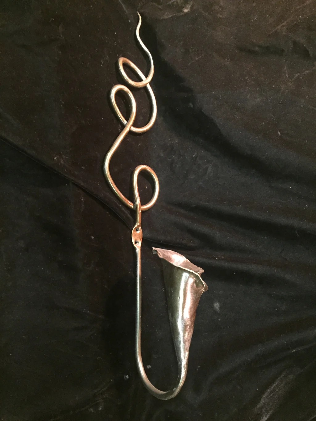 Calla Lily Wall Sconce Candle Holder Front Step Forge