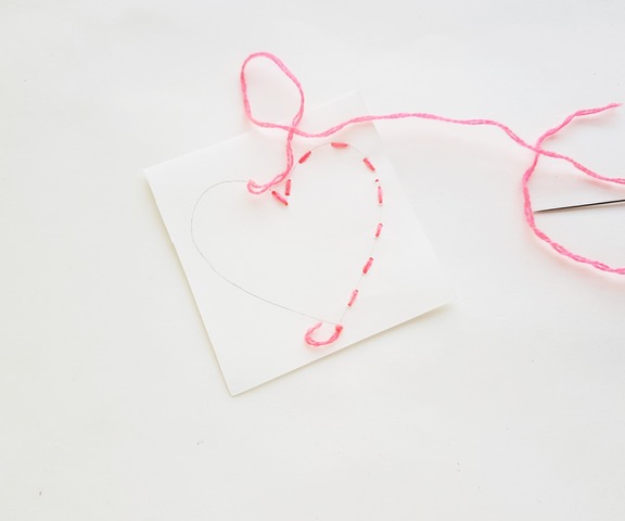 Heart Stitch Craft - Frosting and Glue- Easy crafts, games, recipes ...