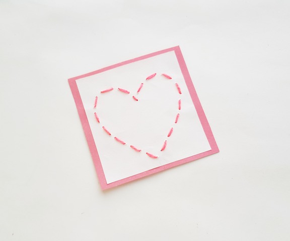 Heart Stitch Craft - Frosting and Glue- Easy crafts, games, recipes ...