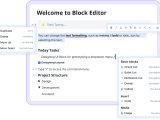 React Block Editor Block Based Content Editor Syncfusion