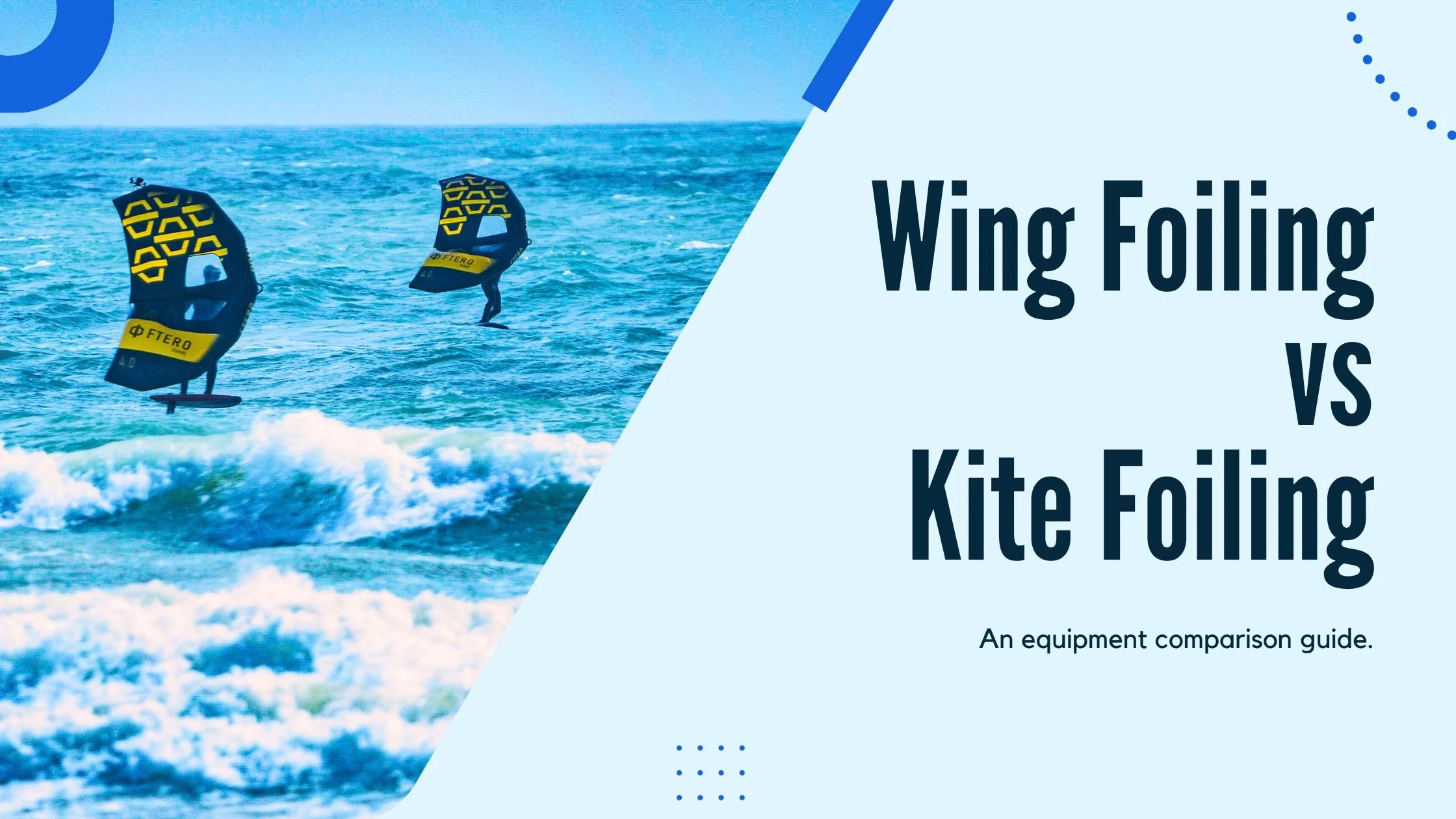 Wing Foiling Vs Kite Foiling Equipment Breakdown Ftero Surf