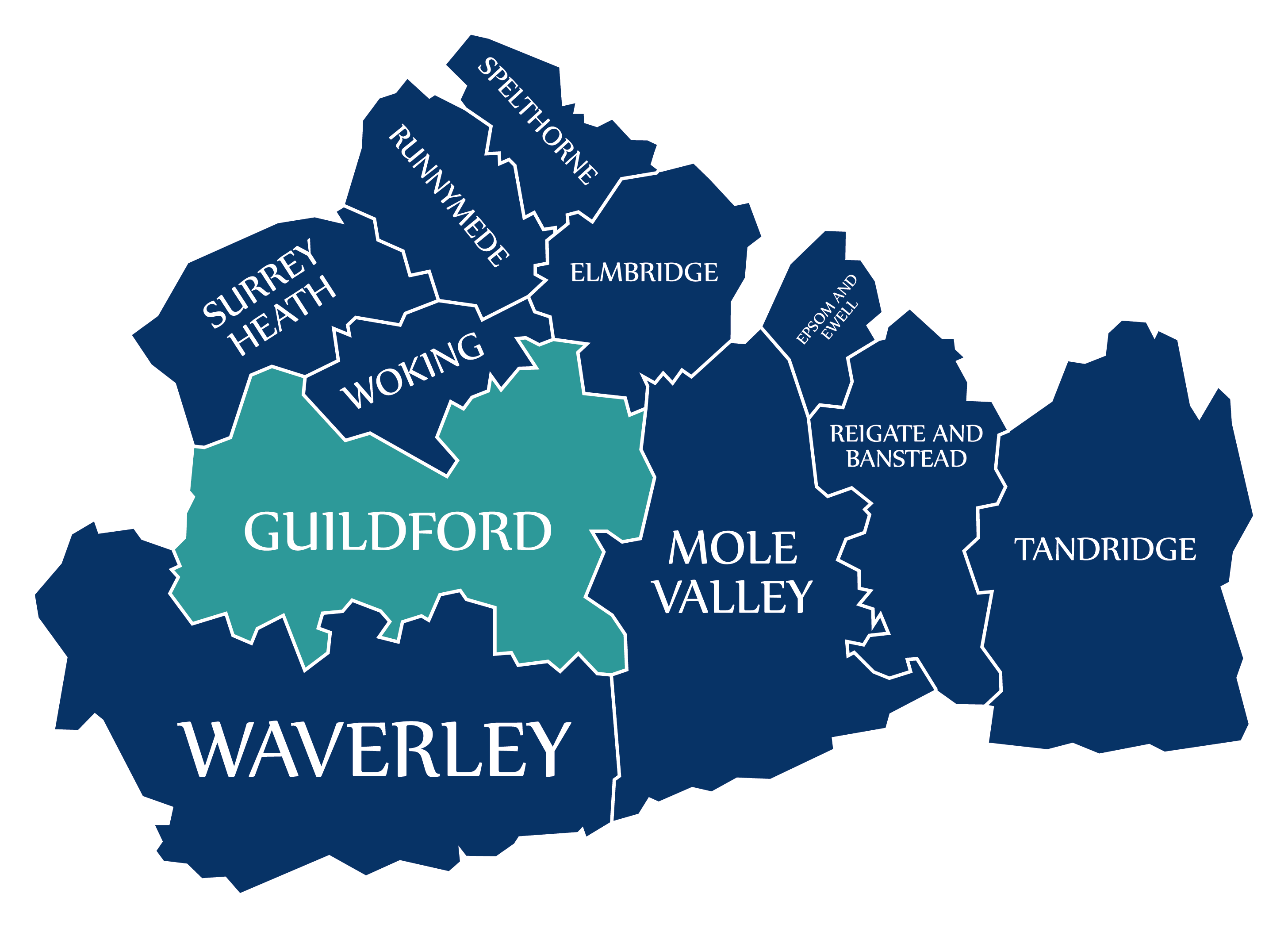 Guildford Council – map – Fuller Long