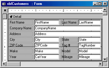 Microsoft Access Lesson 27 Subforms - Gradient Designs - Creative Mobile Collection