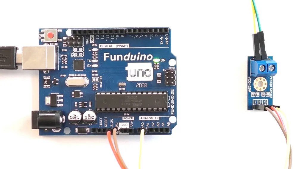 Nr.11 - Spannung messen | Funduino - Kits und Anleitungen für Arduino
