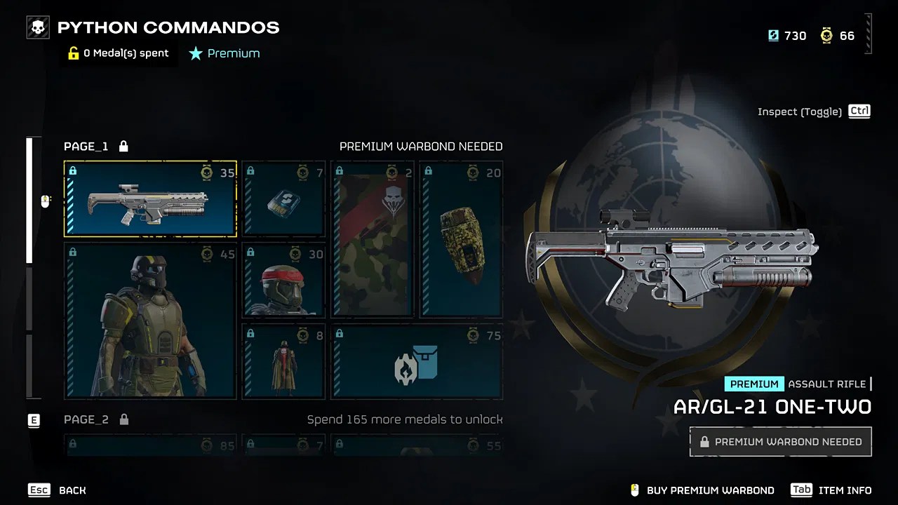 Helldivers 2 Python Commandos Warbond Breakdown Every Item And Medal Cost