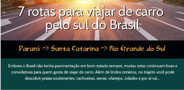 7 rotas para viajar de carro pelo sul do Brasil – G7 MA