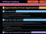 William Gadney Hypermedia Driven Applications