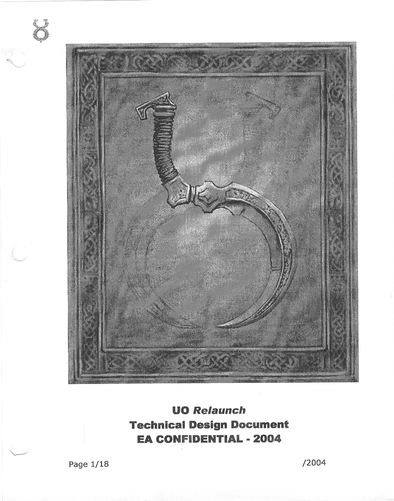 Ultima Online 2: Technical Design Document – The Origin Gallery