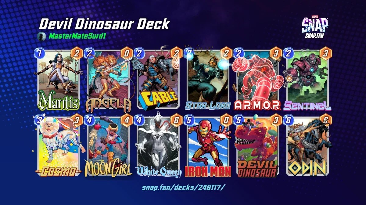 Devil Dinosaur Deck By Mastermatesurd1 Marvel Snap Decks Snap Fan