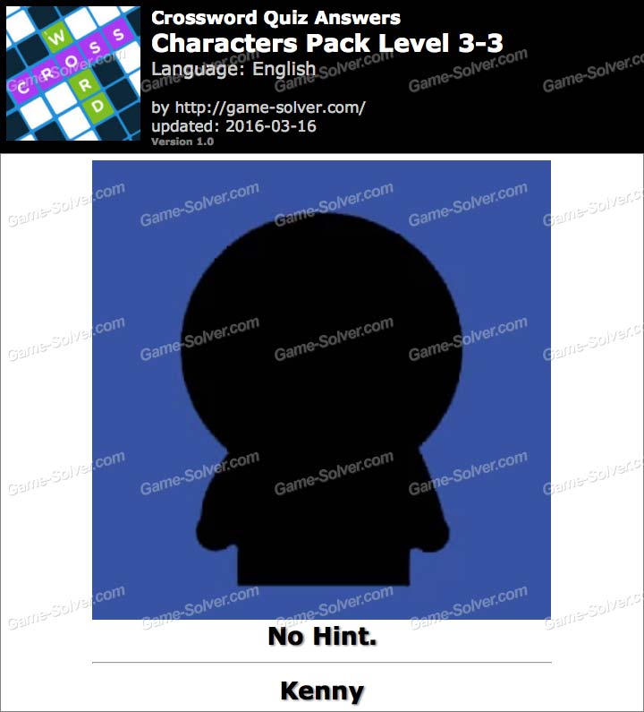 Crossword Quiz Crossword Puzzle Characters Pack Level 3 3 Game Solver crossword-quiz-crossword-puzzle-characters-pack-level-3-3-game-solver