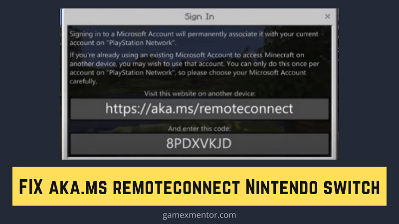 Https://aka.ms/remoteconnect Nintendo Switch Error [ Fix ] 2024
