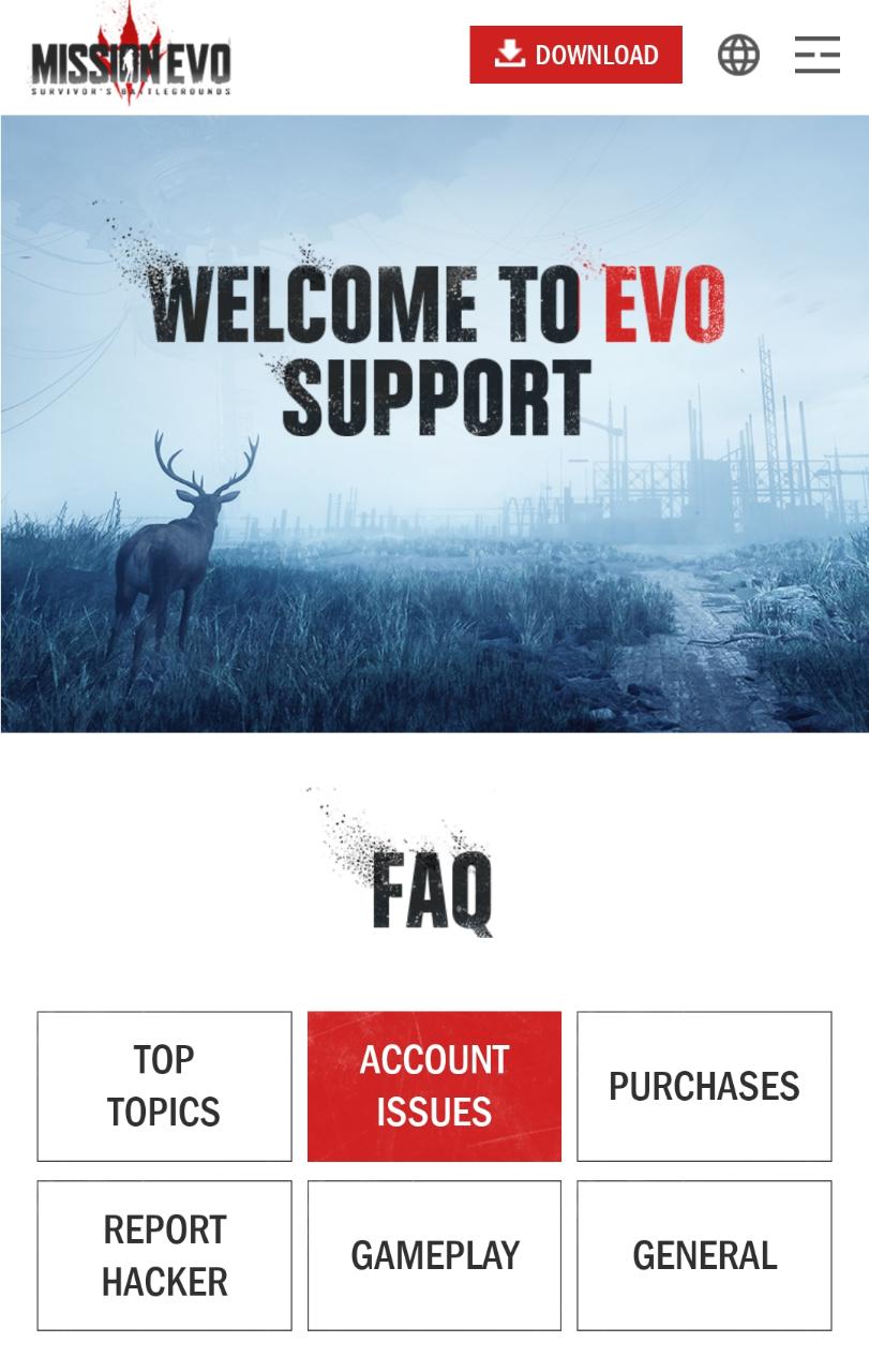 Mission EVO: How to contact the customer support service
