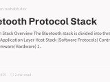 Bluetooth Protocol Stack