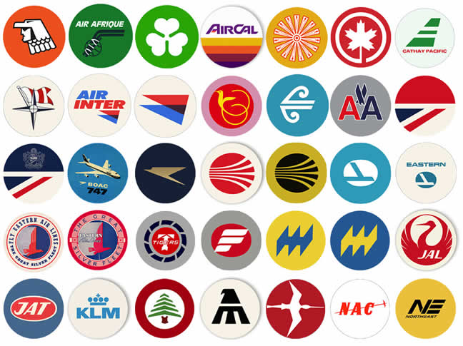 Classic Airline Fabric Drink Coasters » Gate 72