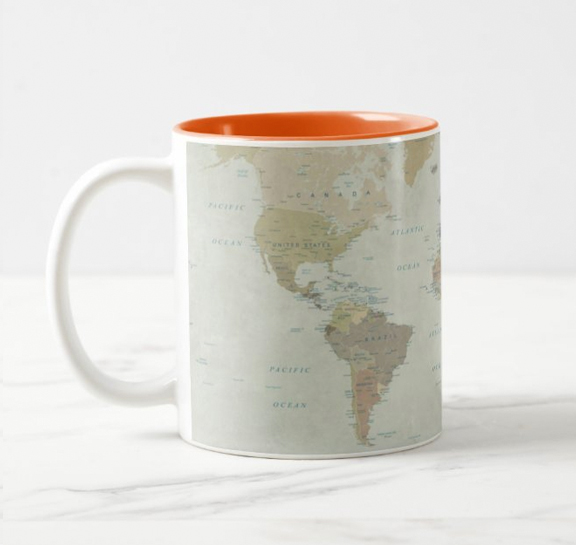 Classic Travel Map Mug » Gate 72