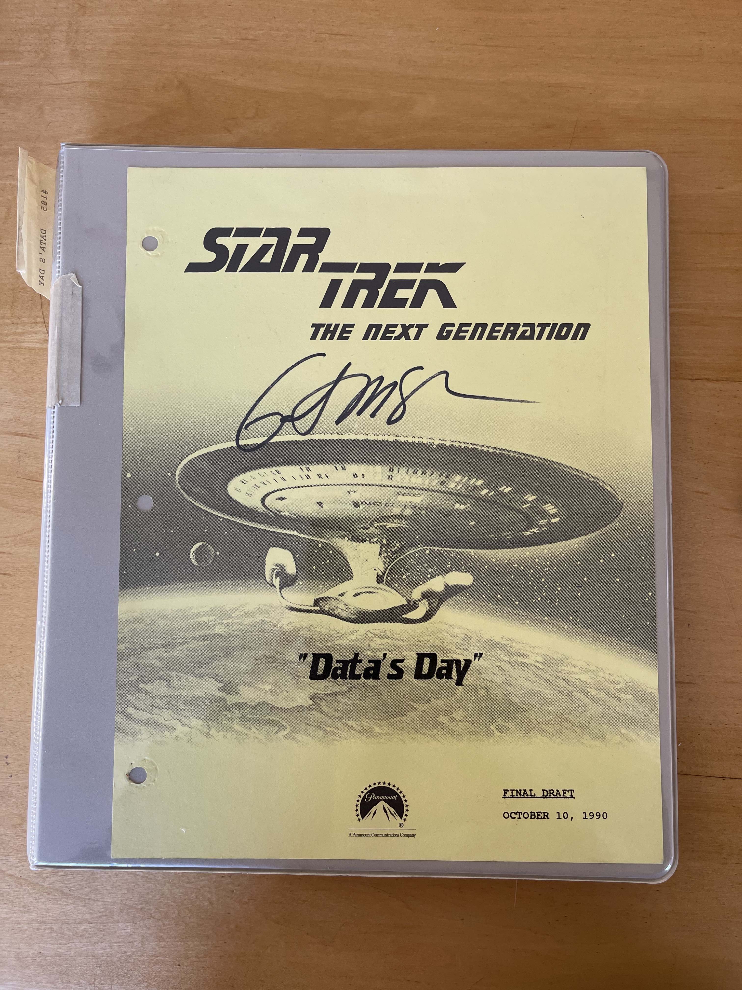 “Data’s Day” Filming Script – Gates McFadden