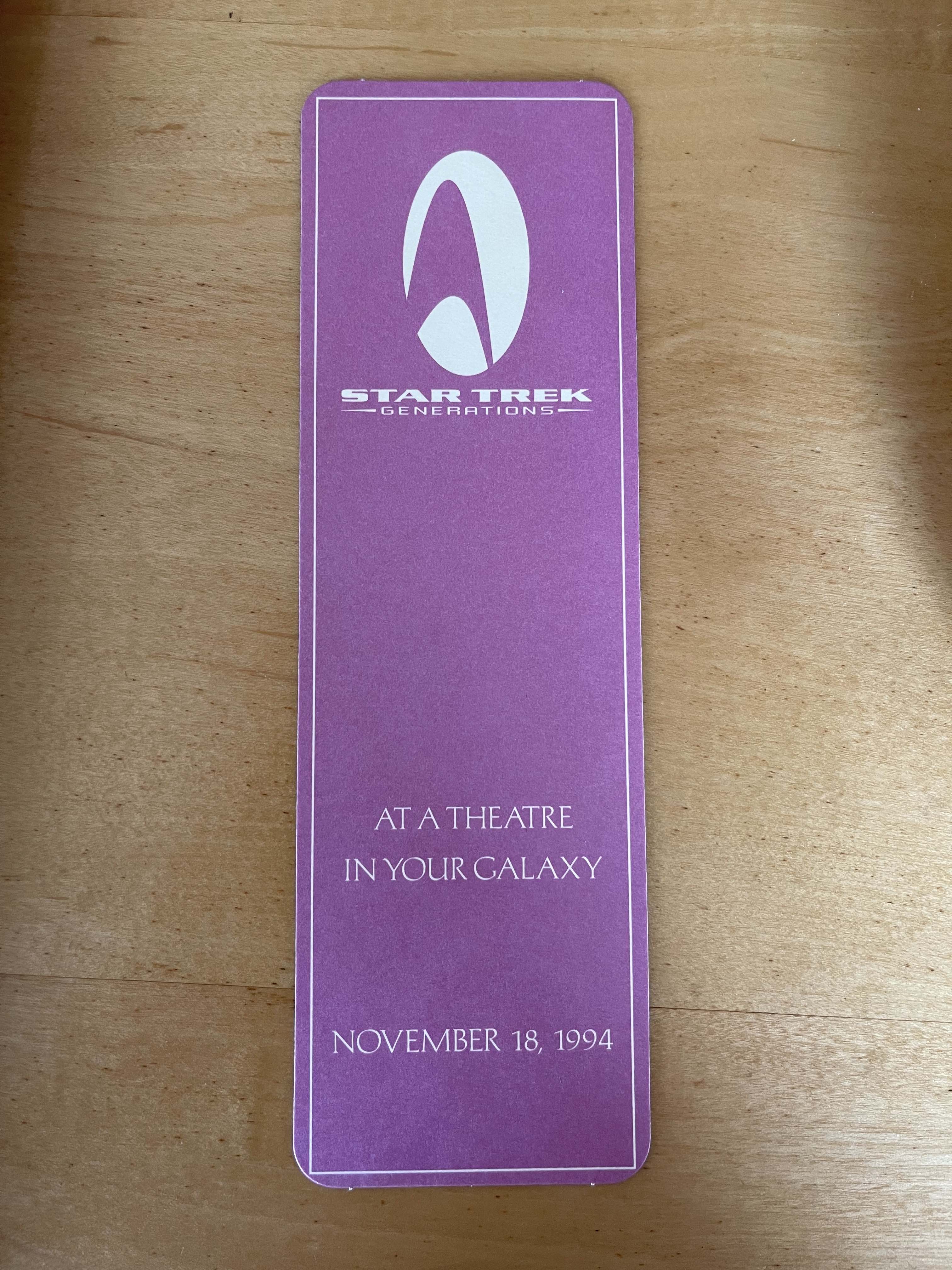 Star Trek Generations Bookmark – Gates McFadden