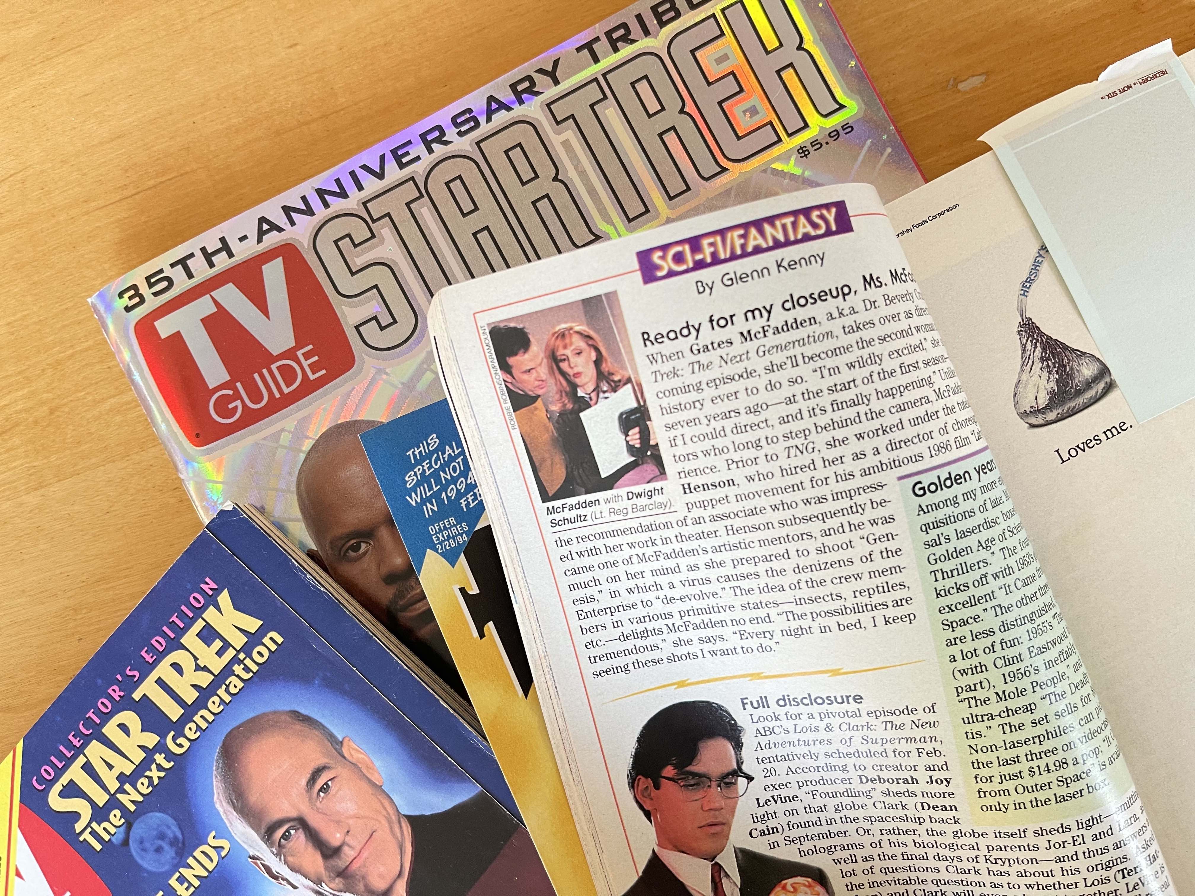 TV Guide – Set of 3 Magazines – Gates McFadden