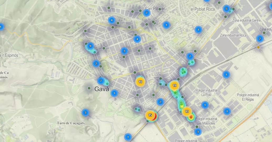Este mapa te permite ver los accidentes en bicicleta de los últimos 10 ...