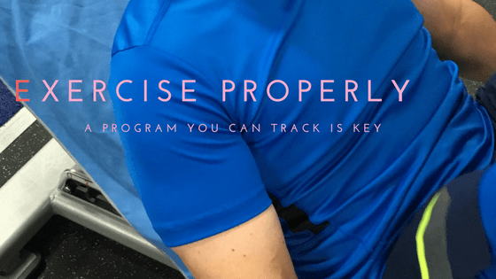 Learning how to Exercise Properly - A Program you can Track is Key