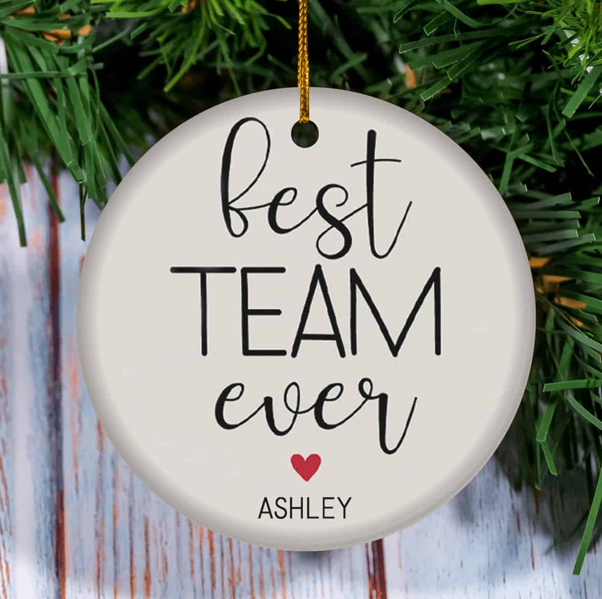 Best Team Ever Personalized Ornament, Team Gifts For Employees, Team ...